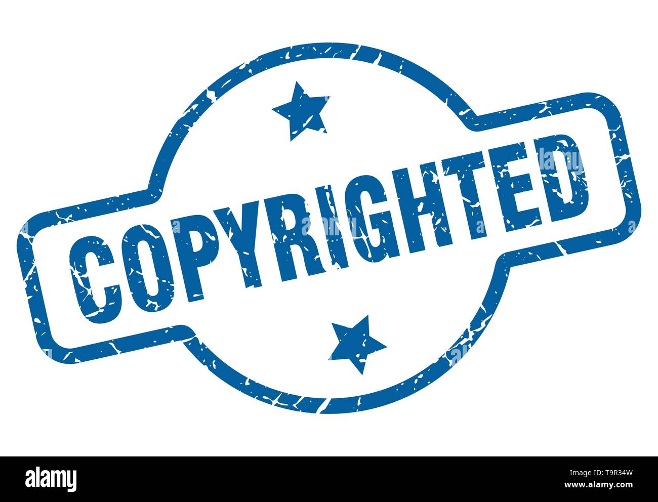 copyrighted vintage stamp. copyrighted sign Stock Vector Image & Art ...
