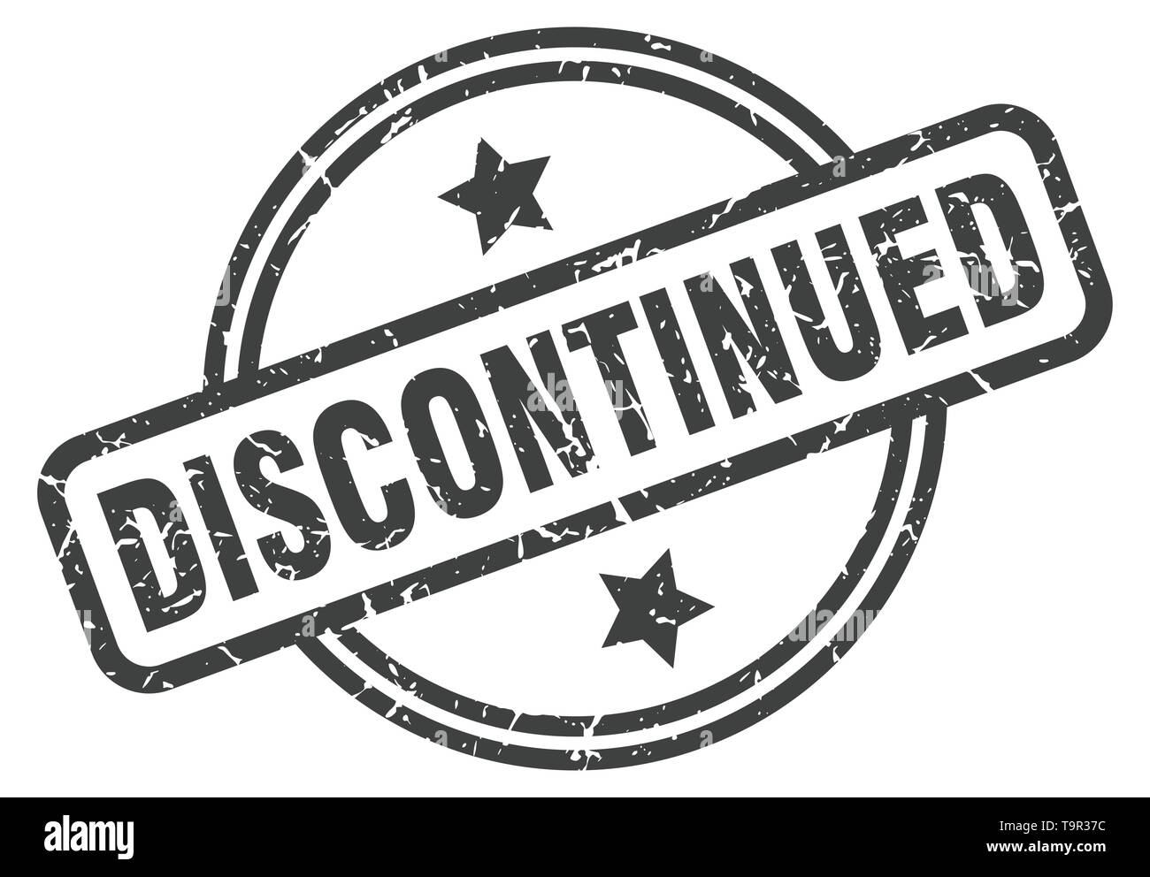 discontinued stamp isolated on white Stock Vector Image & Art - Alamy