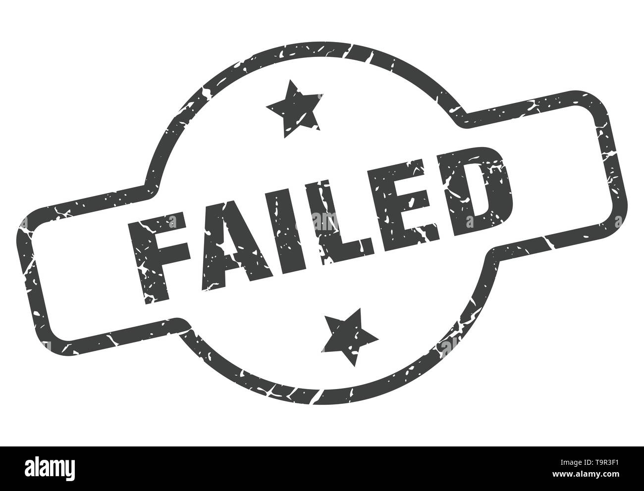 failed vintage round isolated stamp Stock Vector Image & Art - Alamy