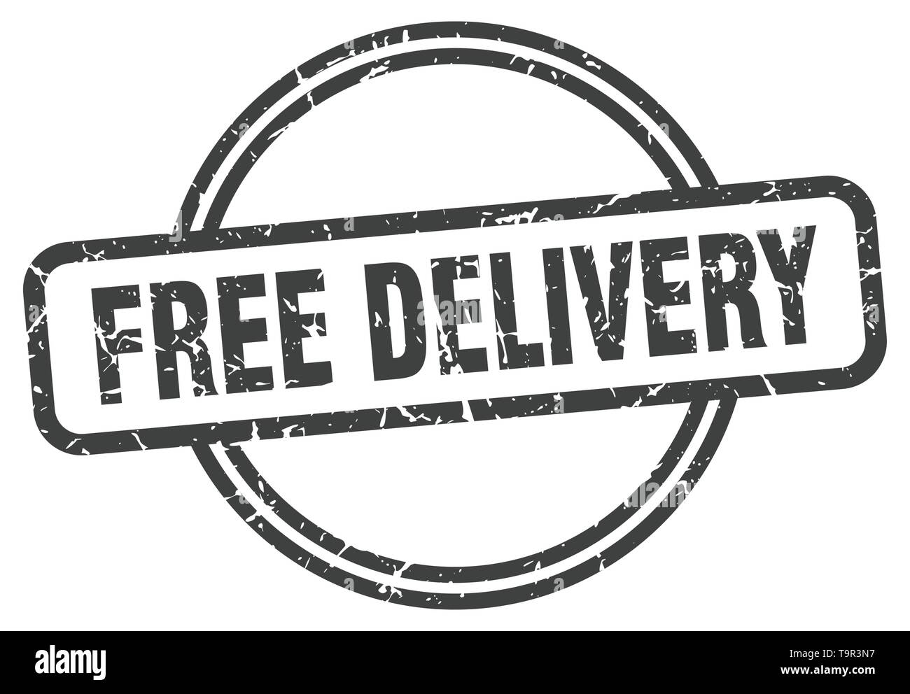 free delivery vintage stamp. free delivery sign Stock Vector Image ...