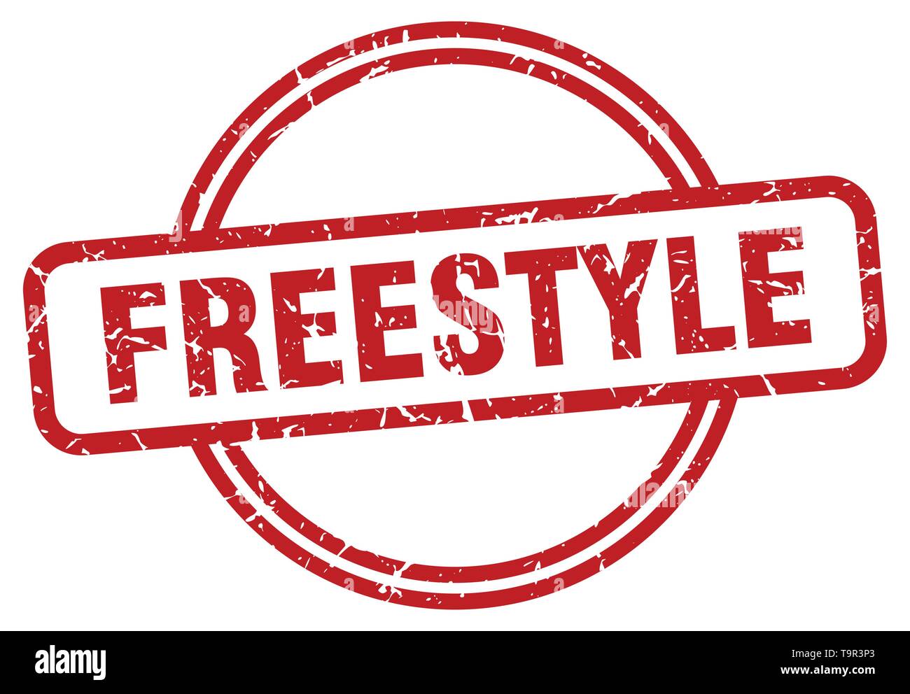 freestyle round vintage grunge stamp Stock Vector Image & Art - Alamy
