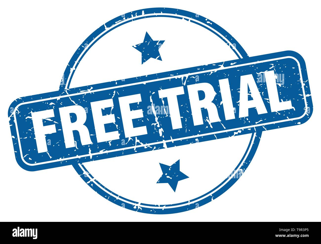 free trial round grunge isolated stamp Stock Vector Image & Art - Alamy