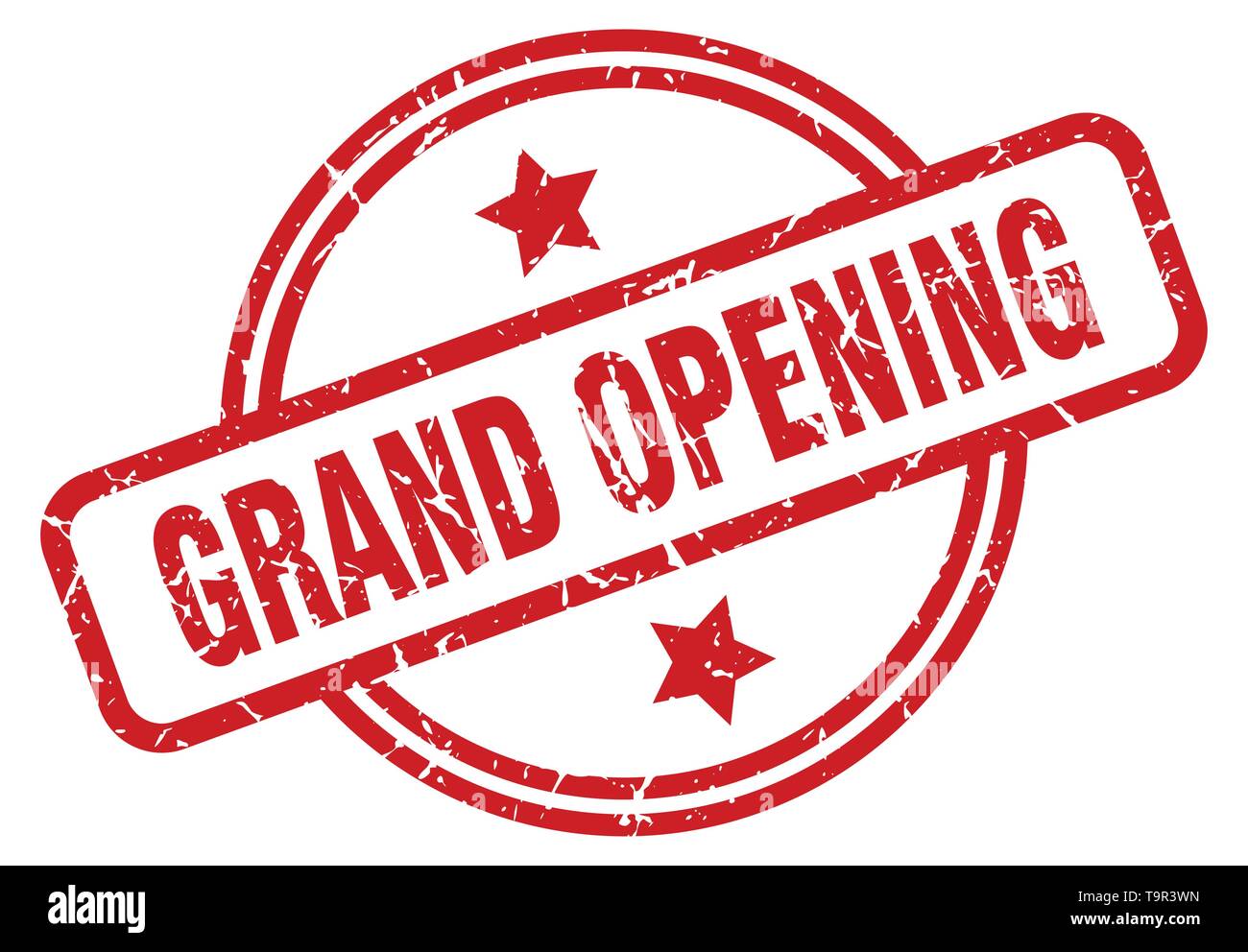 grand opening round grunge isolated stamp Stock Vector Image & Art - Alamy