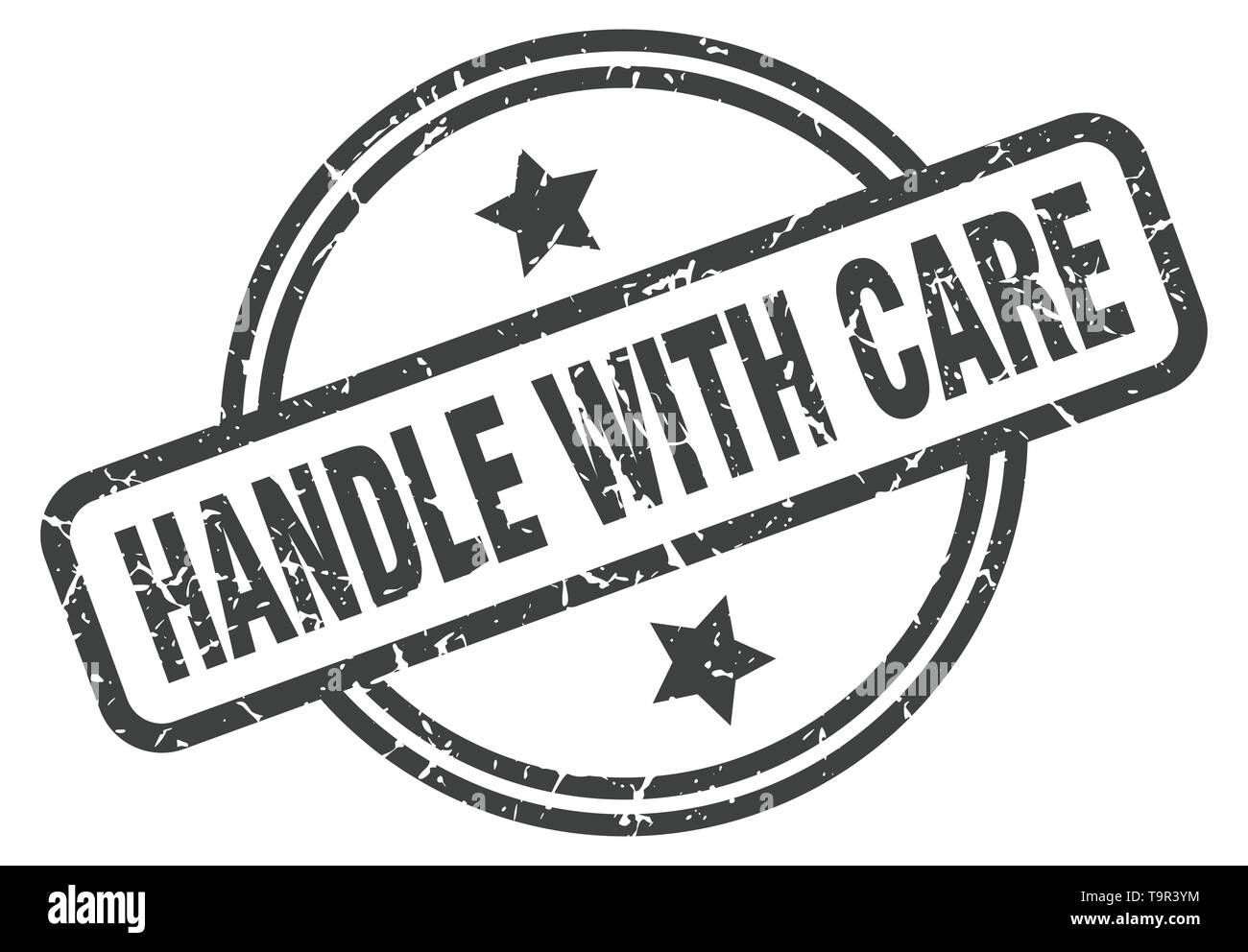 handle with care stamp isolated on white Stock Vector Image & Art - Alamy