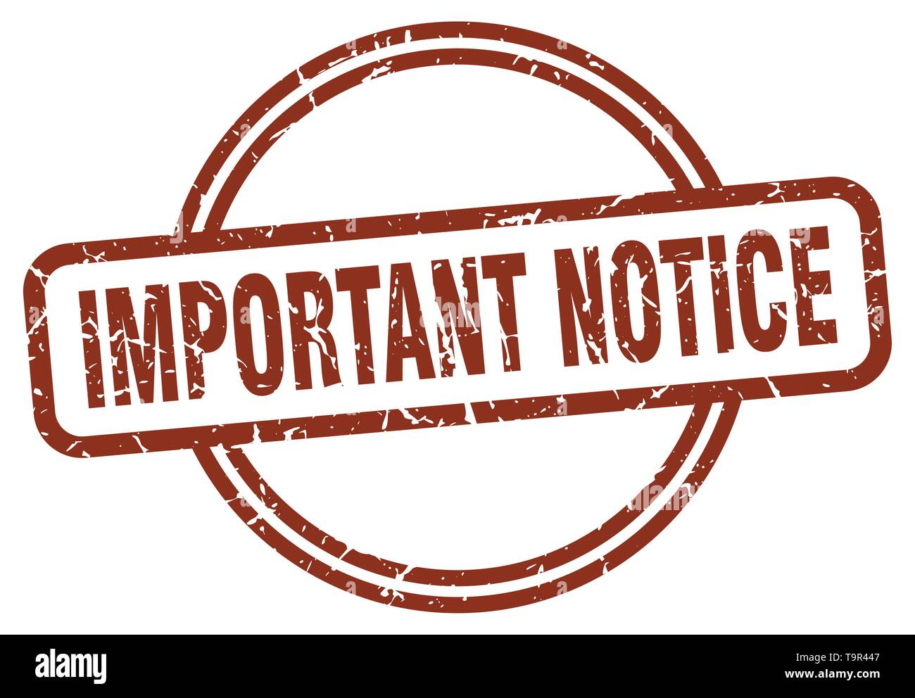 important notice stamp isolated on white Stock Vector Image & Art - Alamy