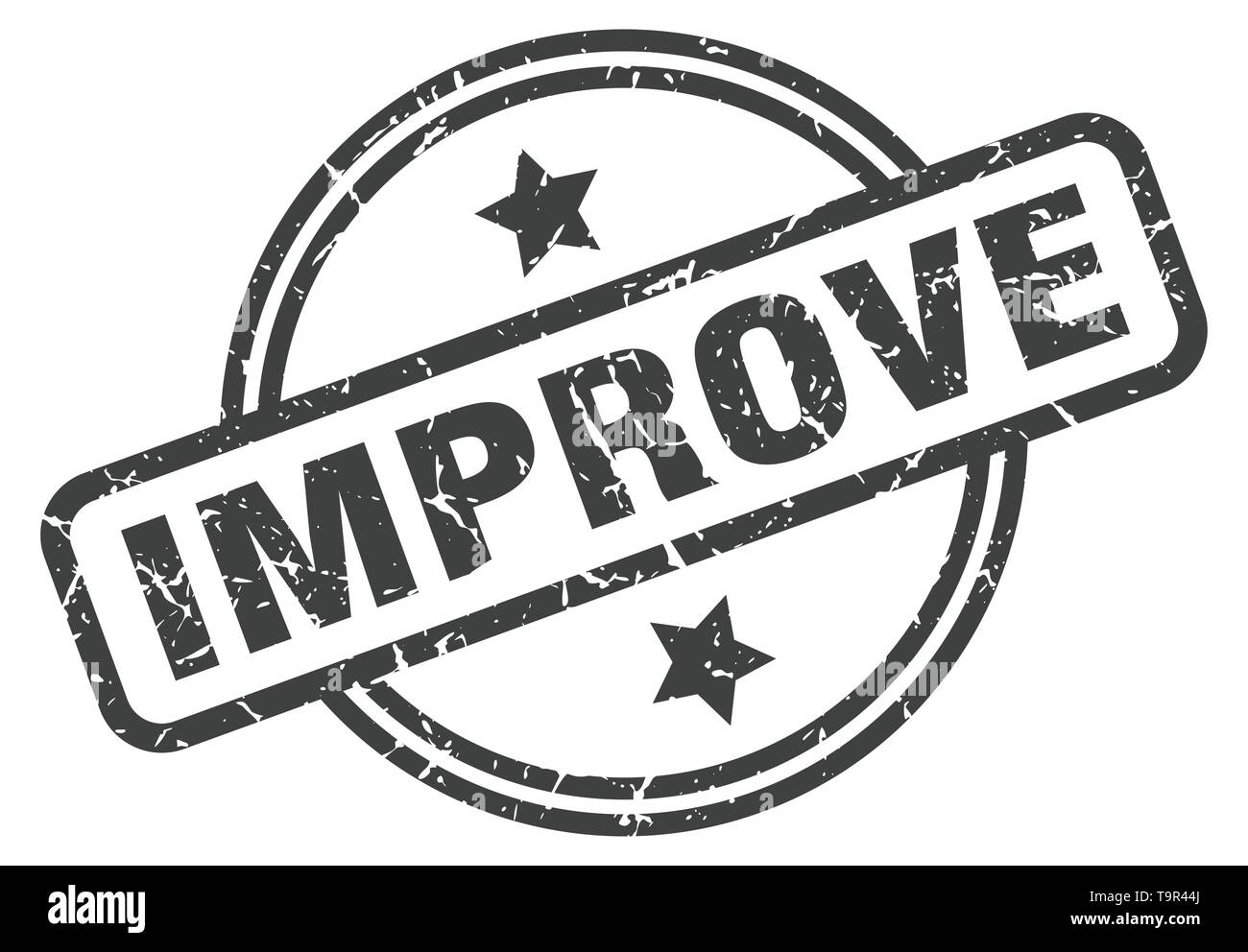 improve stamp isolated on white Stock Vector Image & Art - Alamy