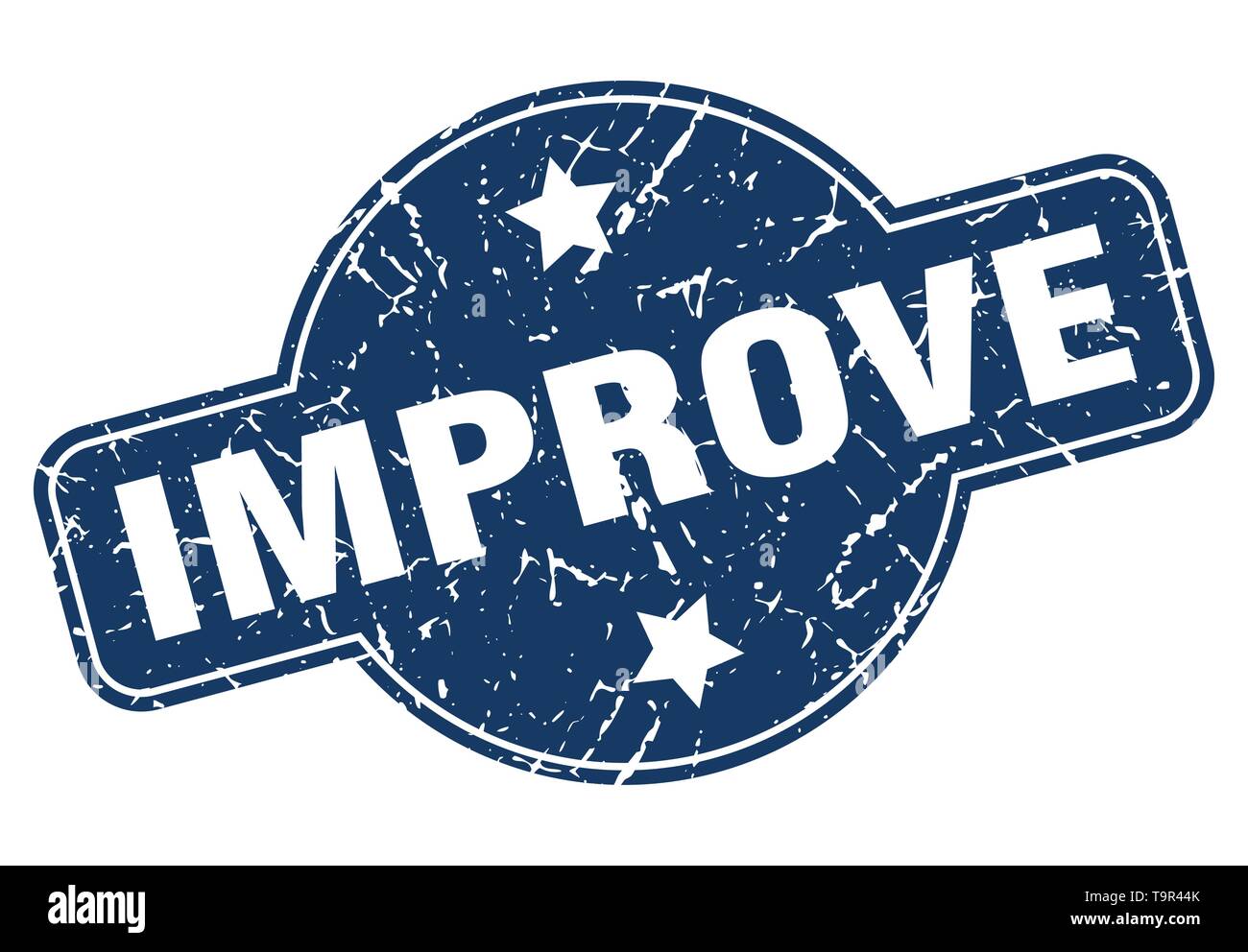 improve vintage round isolated stamp Stock Vector Image & Art - Alamy