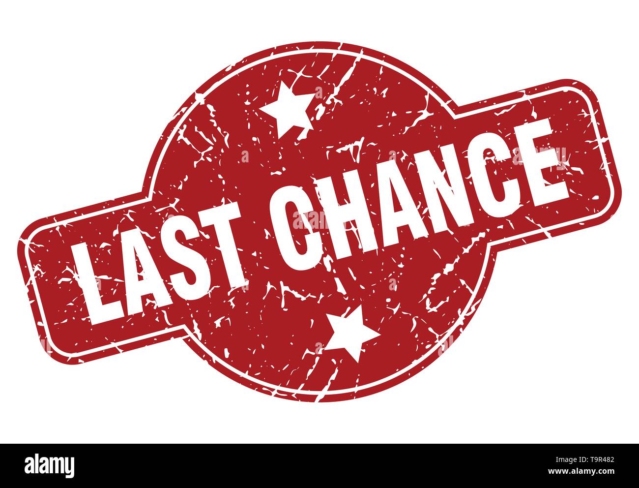 Last chance vintage stamp Stock Vector Images - Alamy