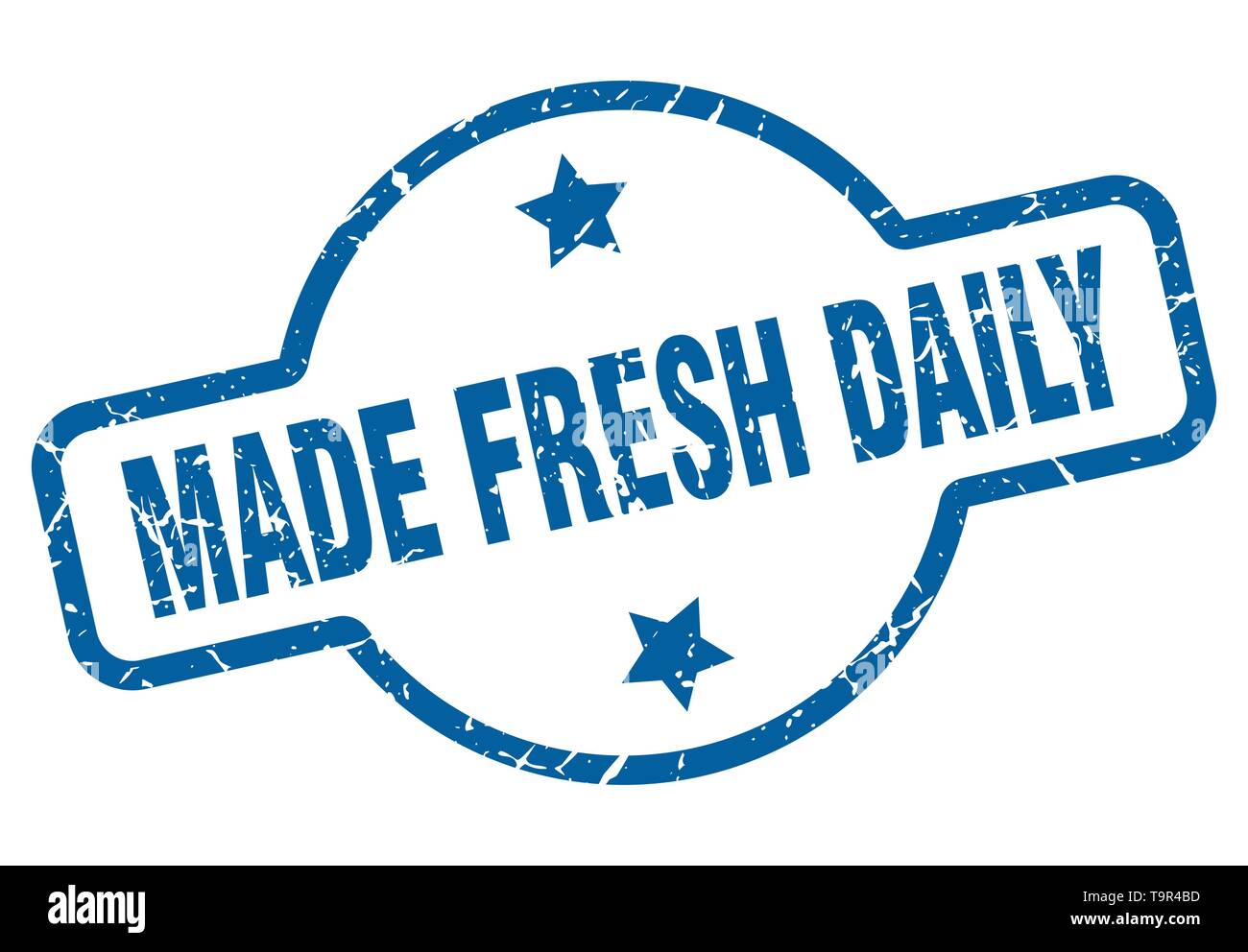 Made fresh daily stamp sign hi-res stock photography and images - Alamy