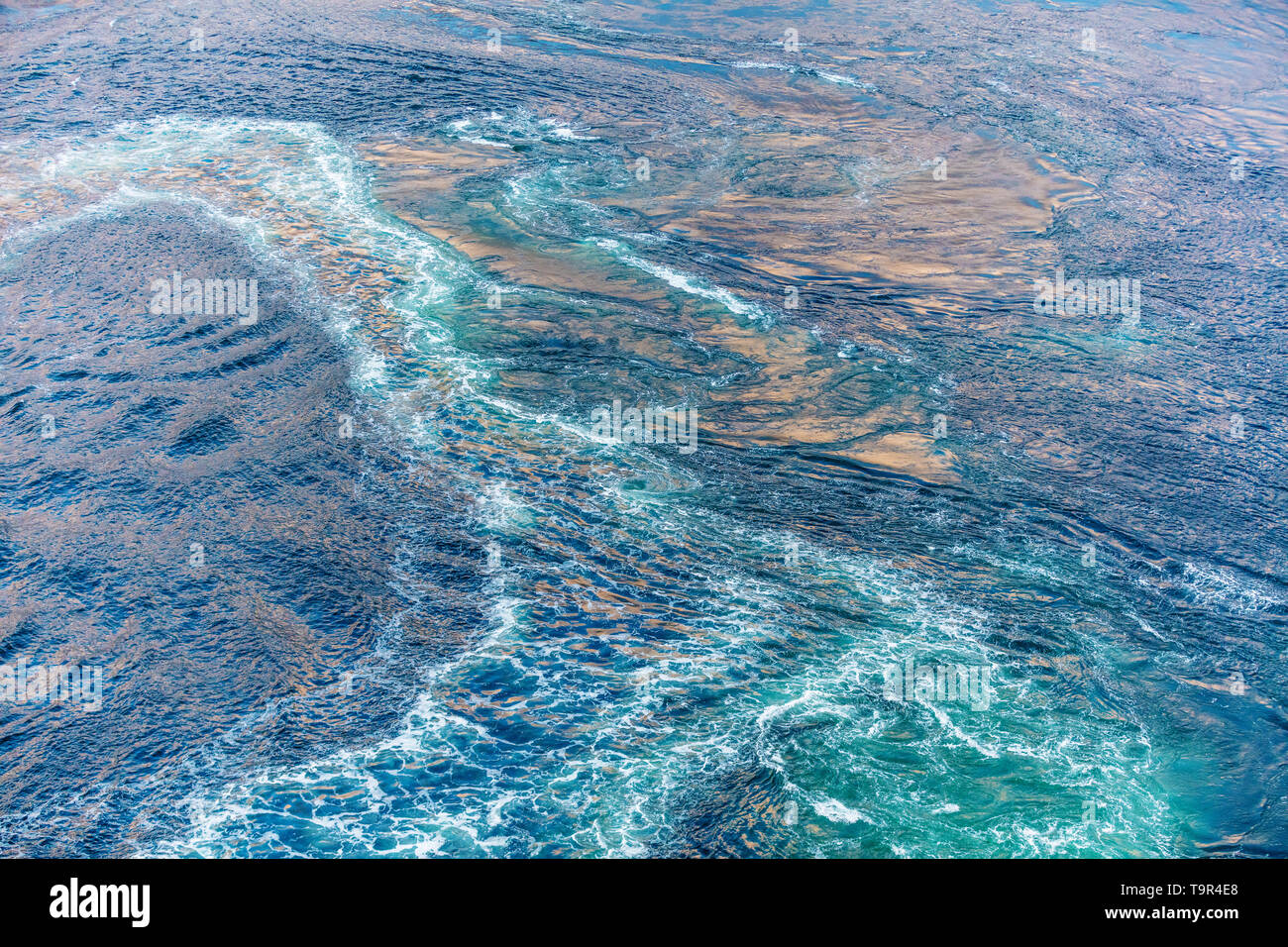 Whirlpool on the mountain river Stock Photo - Alamy