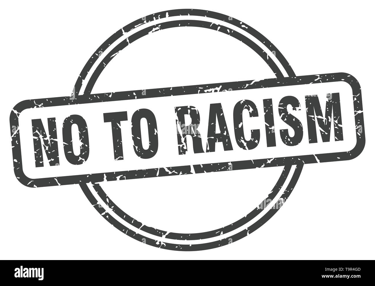 no to racism vintage stamp. no to racism sign Stock Vector Image & Art ...
