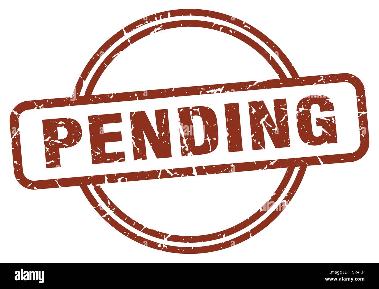pending stamp isolated on white Stock Vector Image & Art - Alamy