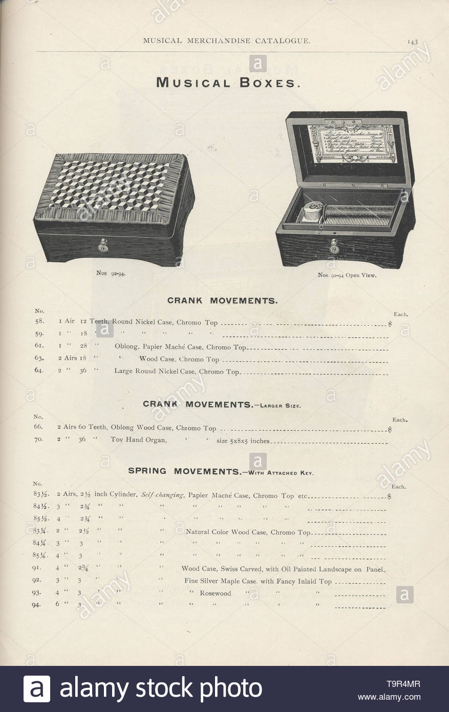 Musical Boxes Stock Photos & Musical Boxes Stock Images - Alamy