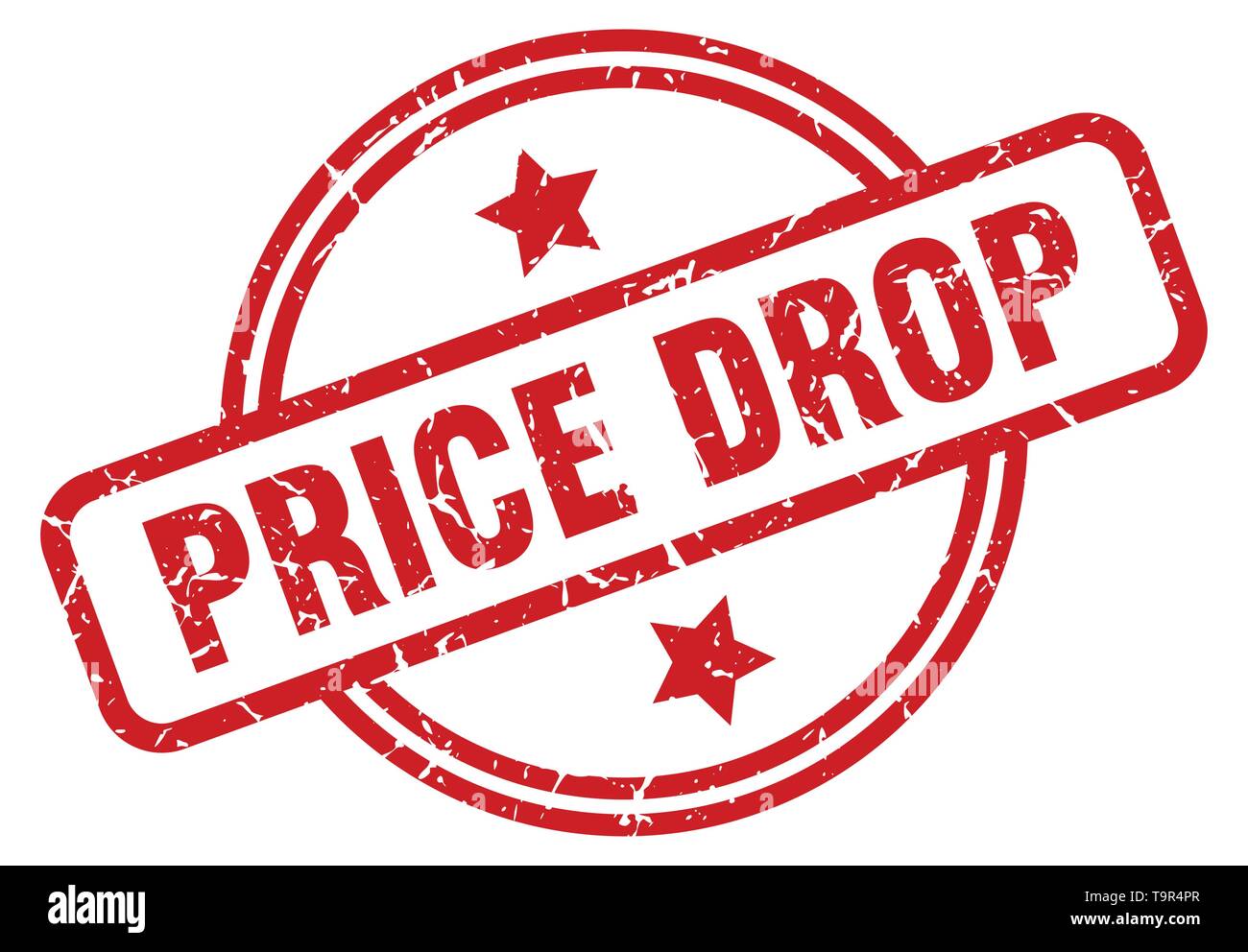 Price drop red rubber stamp hi-res stock photography and images - Alamy