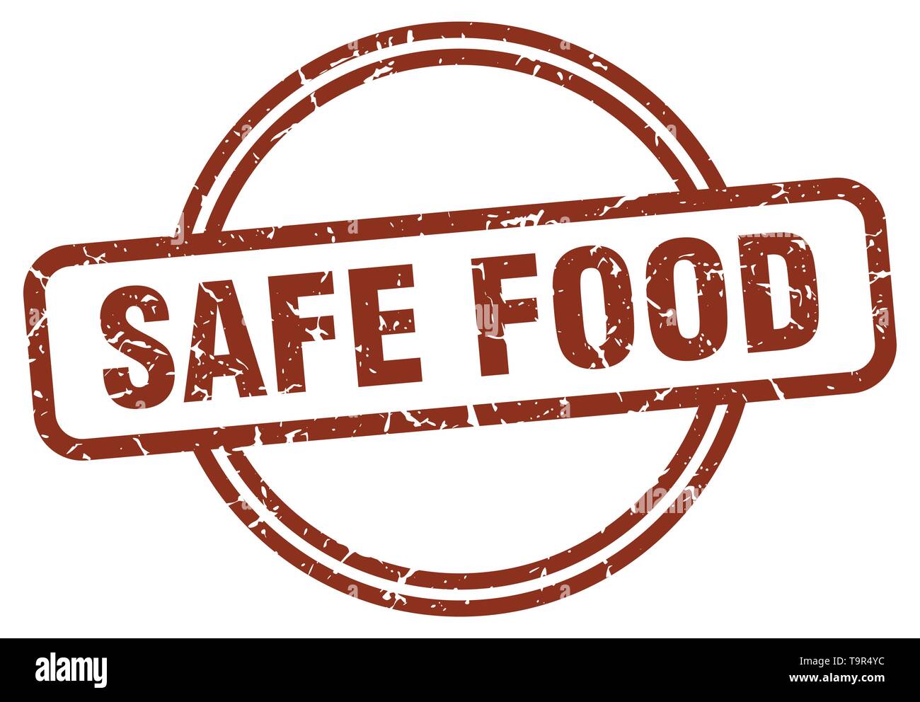 safe food stamp isolated on white Stock Vector Image & Art - Alamy
