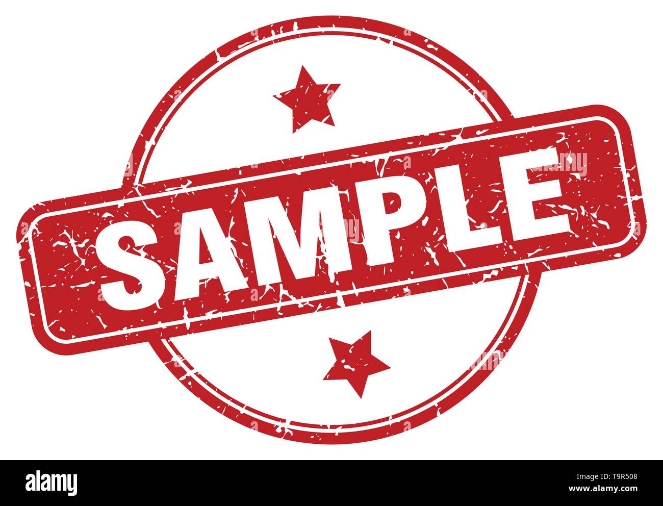 sample vintage round isolated stamp Stock Vector Image & Art - Alamy