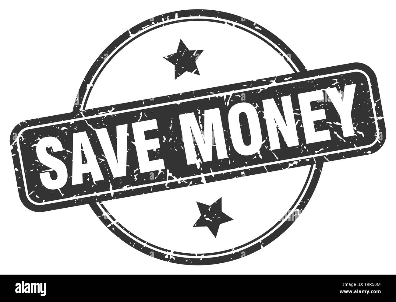 save money round vintage grunge stamp Stock Vector Image & Art - Alamy