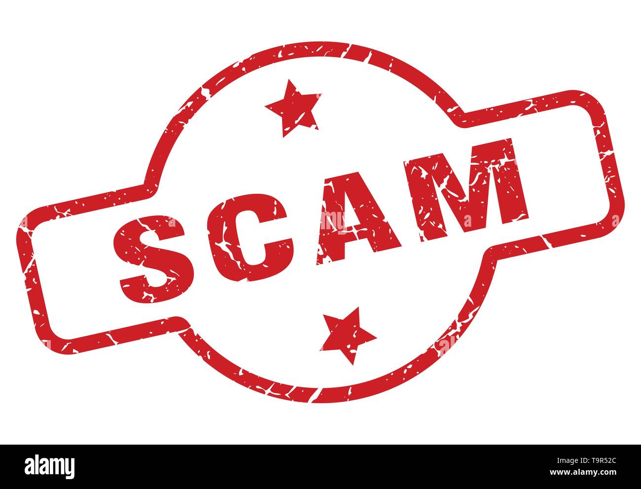 scam stamp isolated on white Stock Vector Image & Art - Alamy