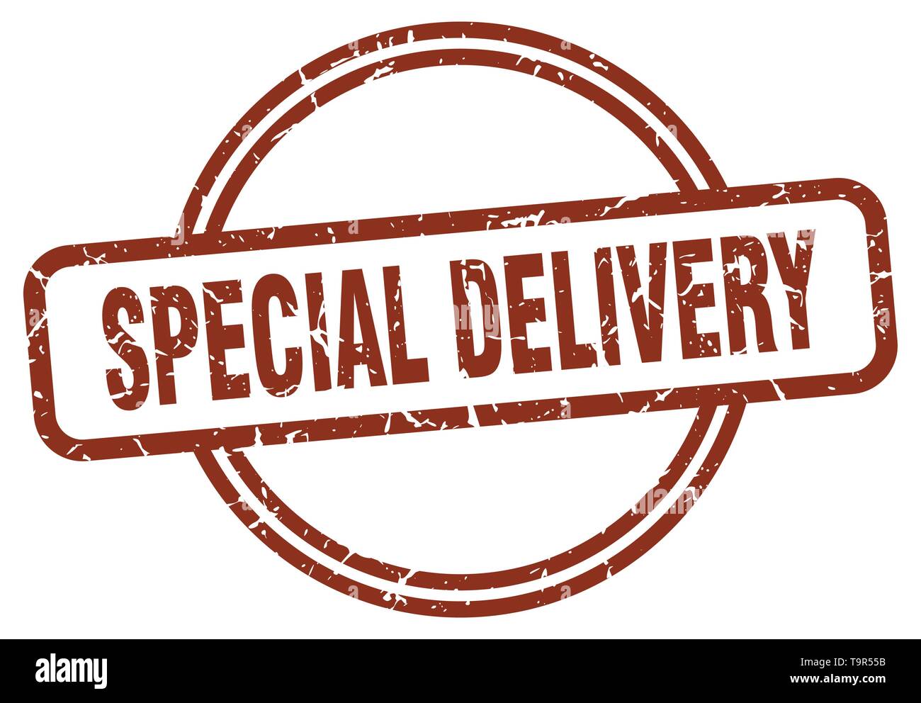special delivery stamp isolated on white Stock Vector Image & Art - Alamy