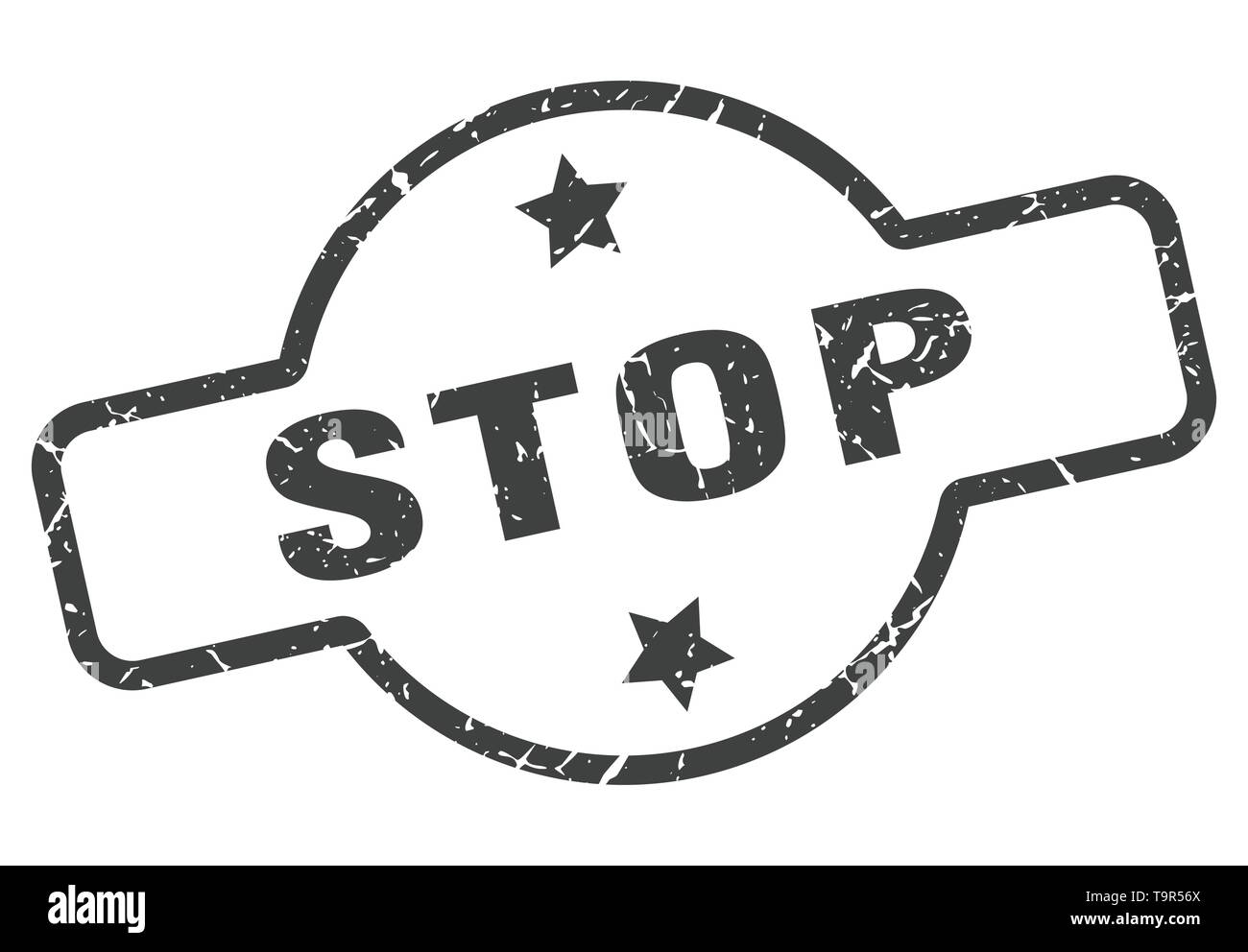 stop vintage round isolated stamp Stock Vector Image & Art - Alamy