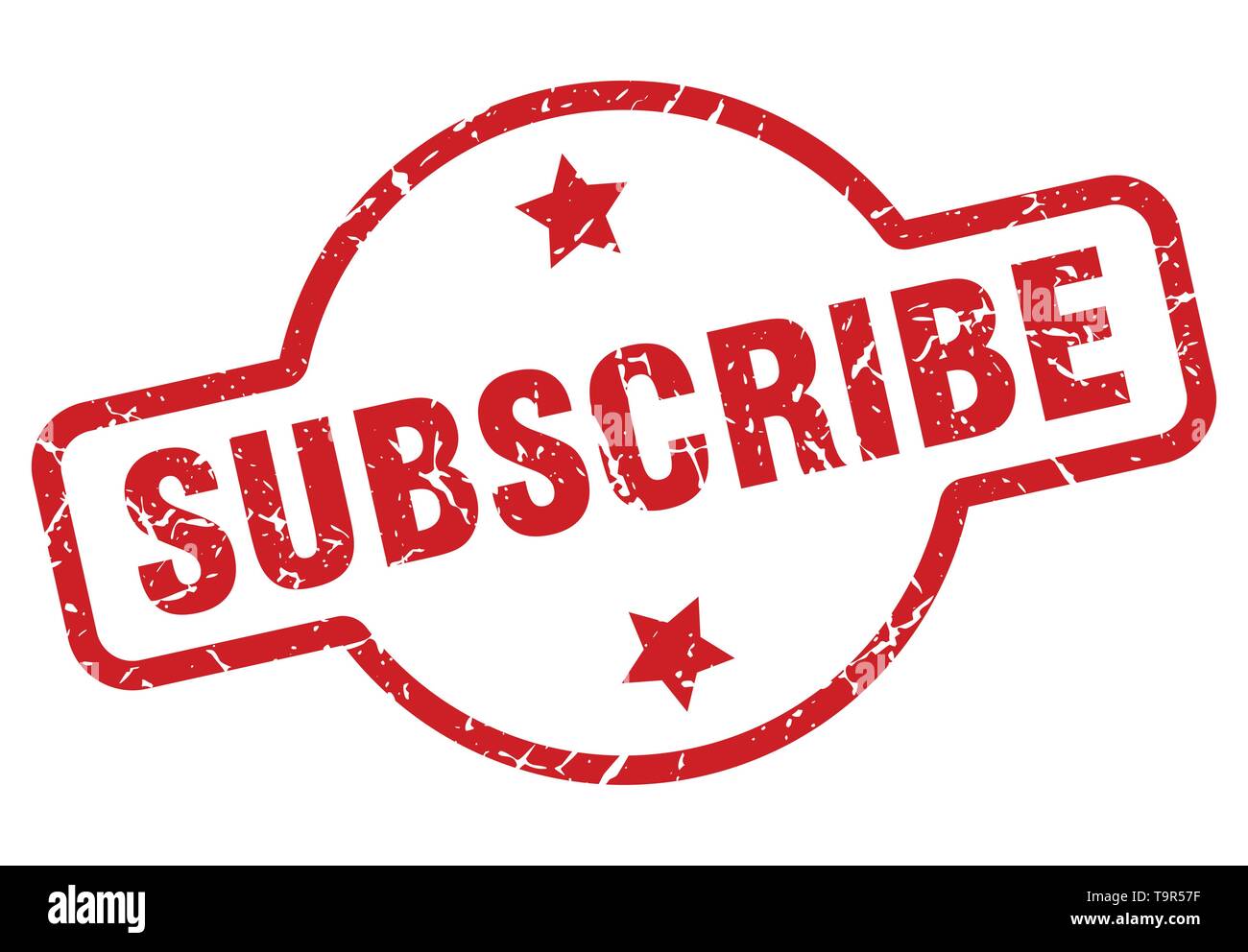 subscribe stamp isolated on white Stock Vector Image & Art - Alamy