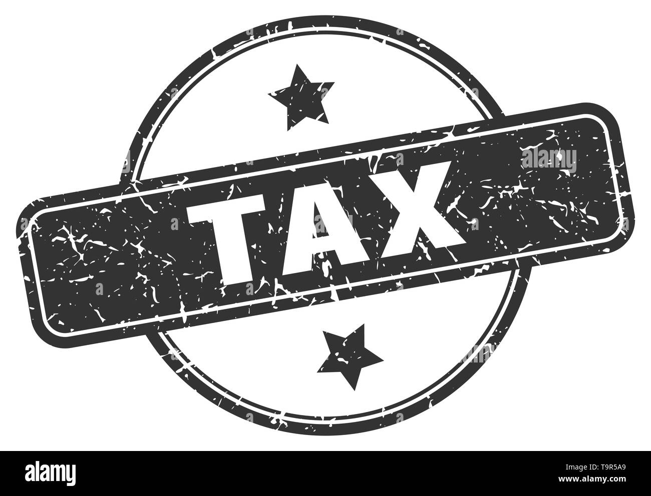 tax round vintage grunge stamp Stock Vector Image & Art - Alamy