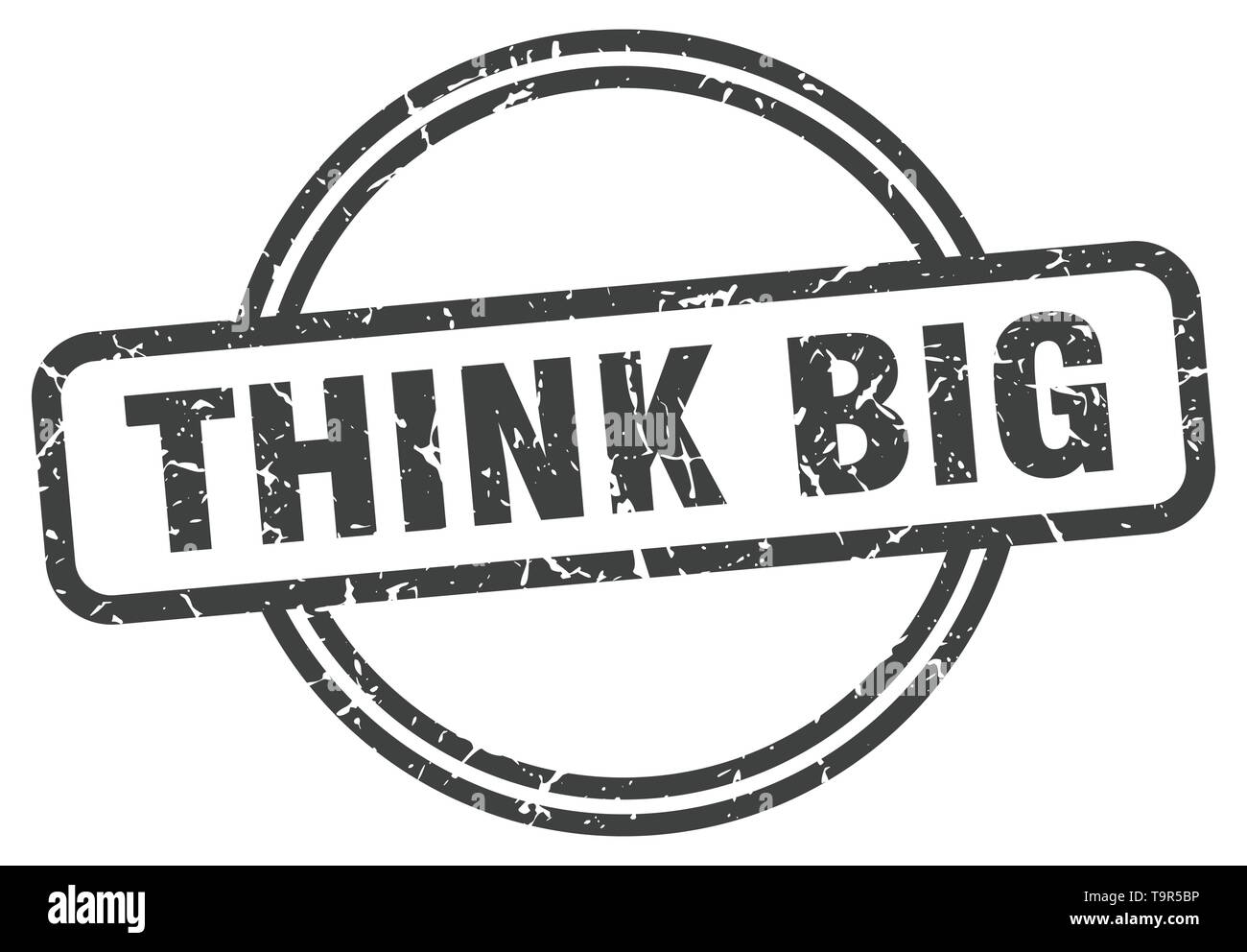 think big vintage stamp. think big sign Stock Vector Image & Art - Alamy