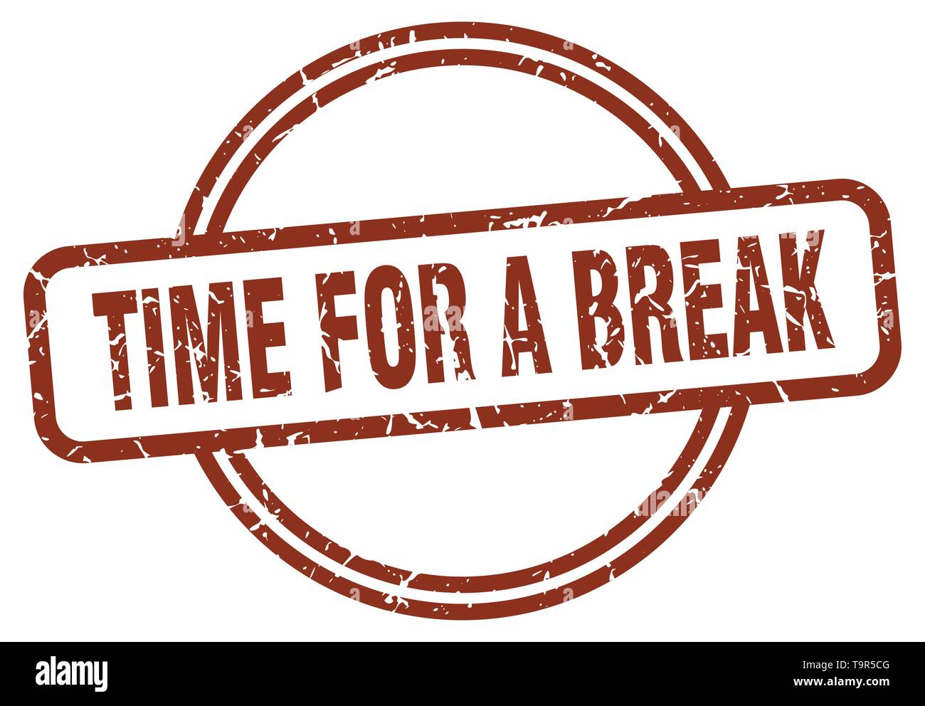 time for a break stamp isolated on white Stock Vector Image & Art - Alamy
