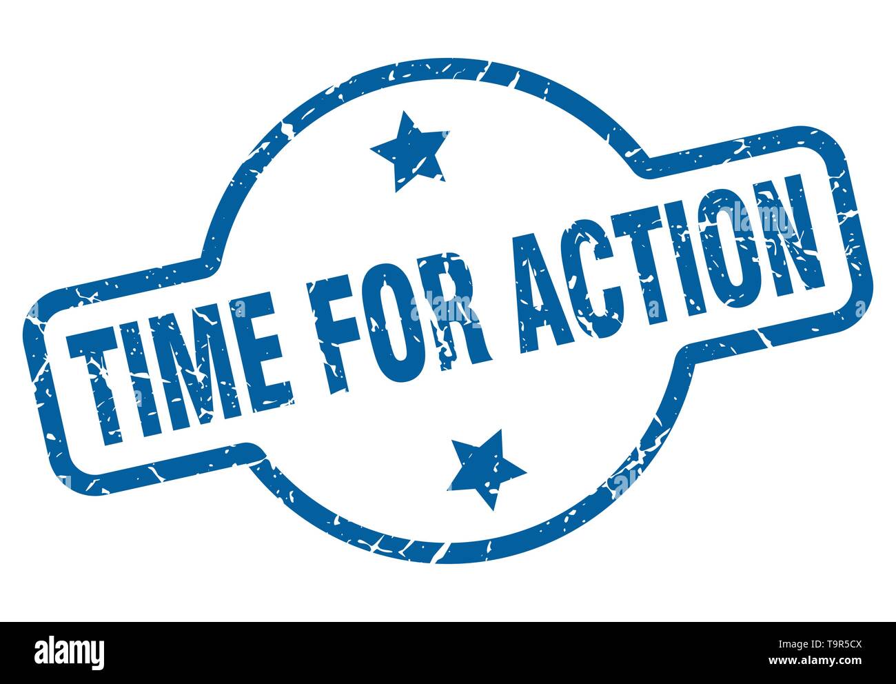 time for action vintage stamp. time for action sign Stock Vector Image ...