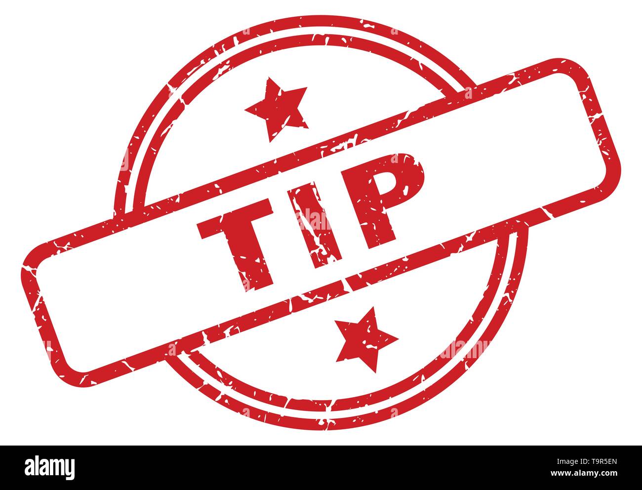 tip round grunge isolated stamp Stock Vector Image & Art - Alamy