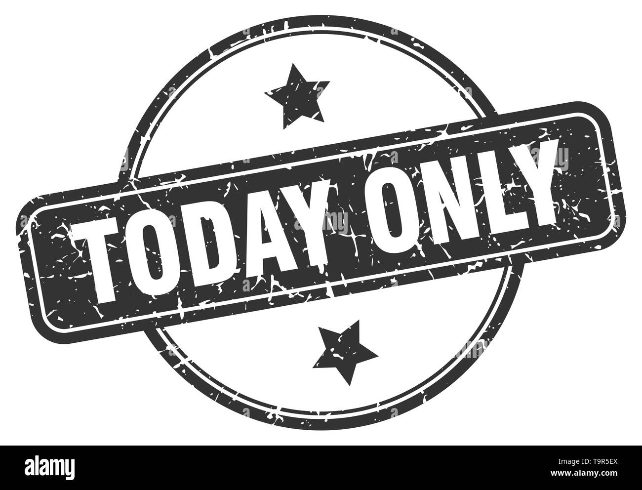 Only today badge Black and White Stock Photos & Images - Alamy