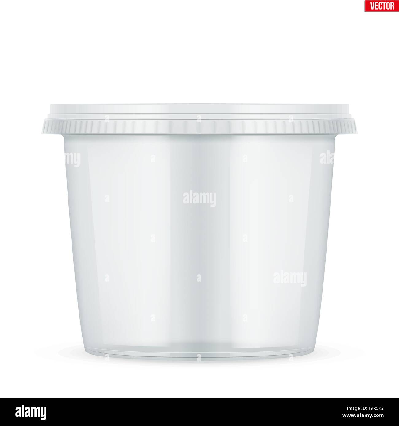 White blank food container Stock Vector Images - Alamy