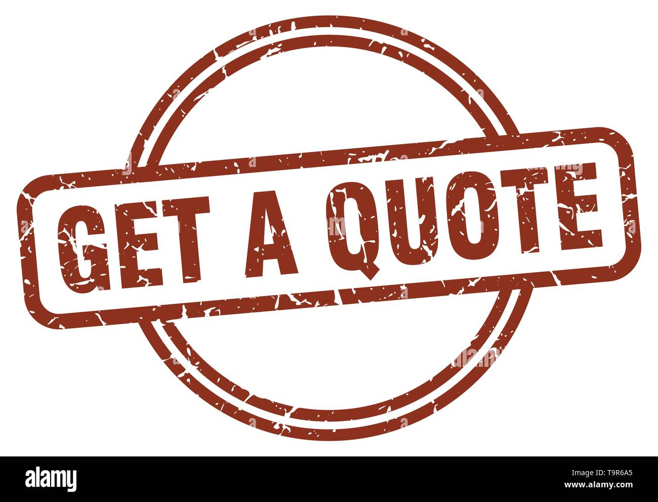 get a quote stamp isolated on white Stock Vector Image & Art - Alamy