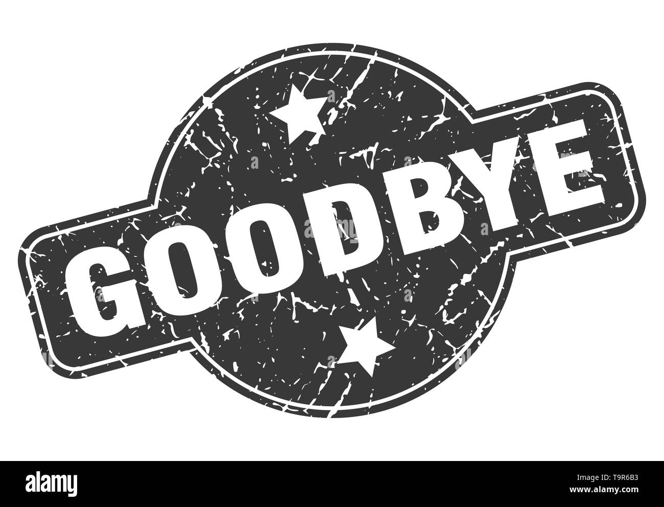 goodbye round grunge isolated stamp Stock Vector Image & Art - Alamy