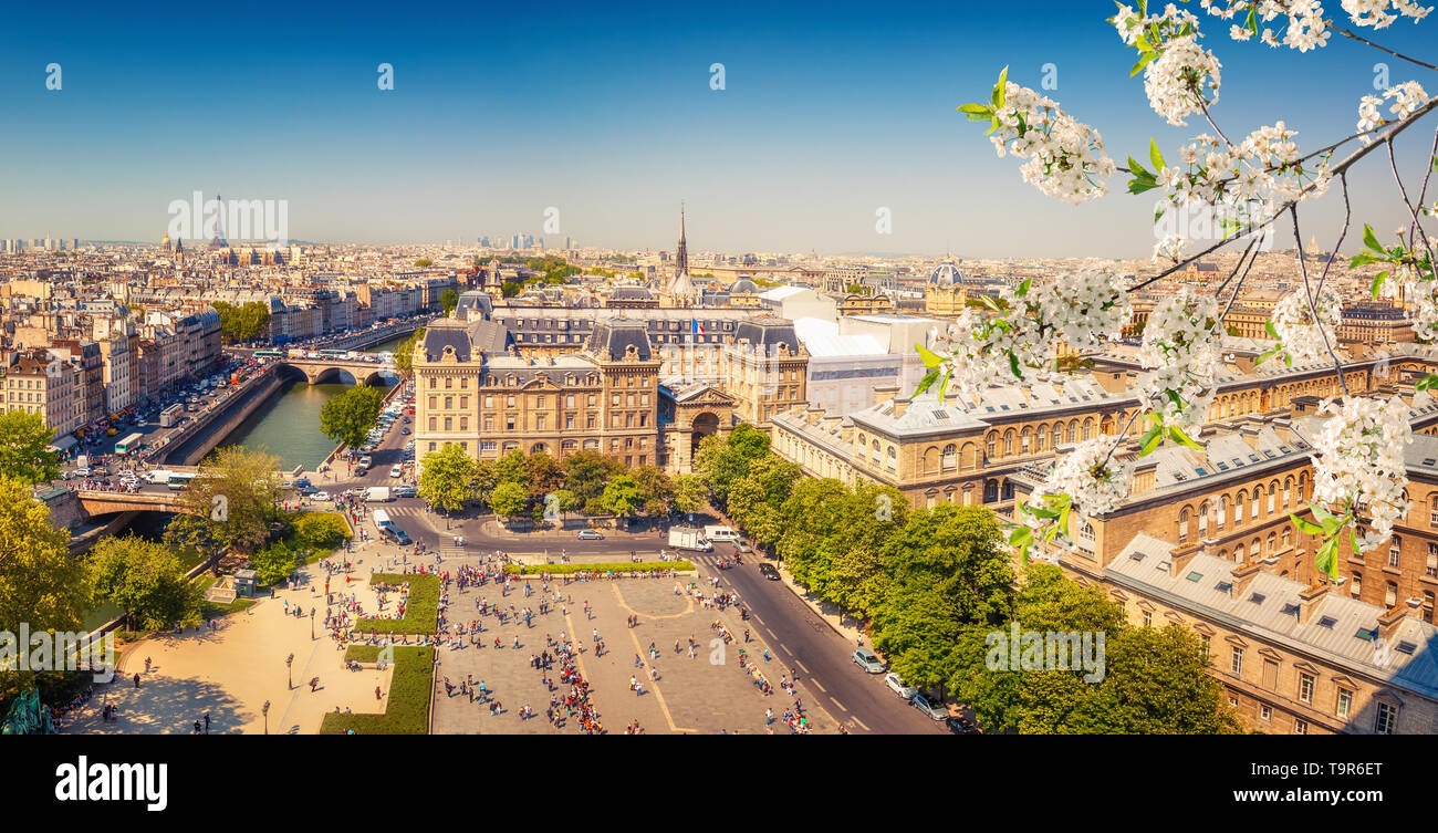 Aerial view of Paris Stock Photo - Alamy