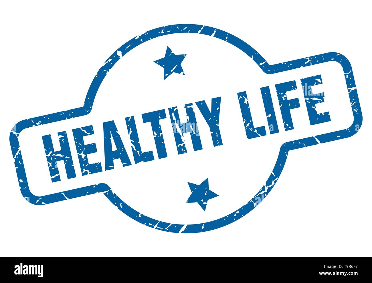 healthy life vintage stamp. healthy life sign Stock Vector Image & Art ...