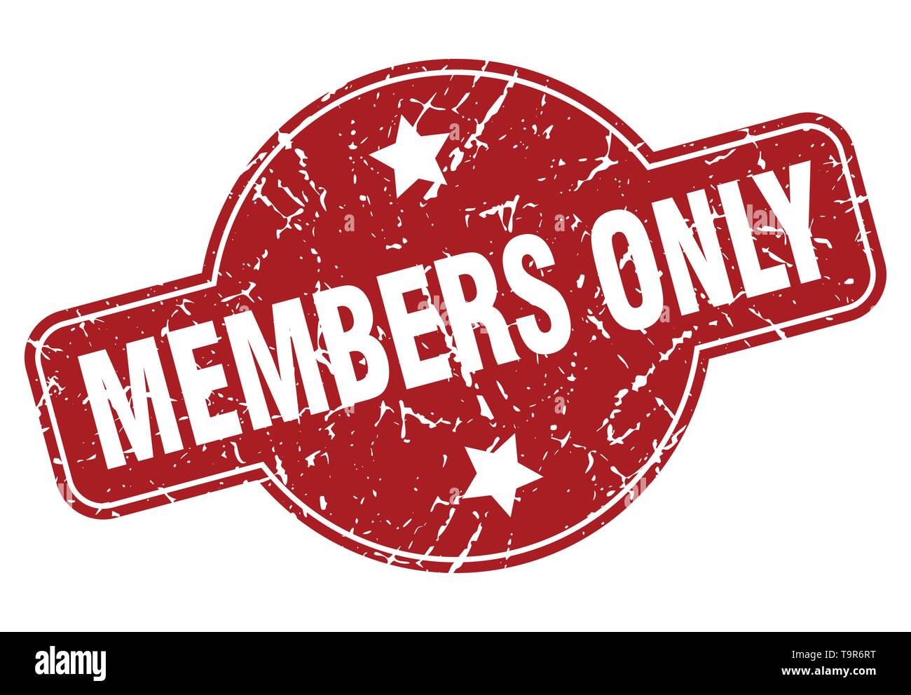 members only vintage stamp. members only sign Stock Vector Image & Art ...