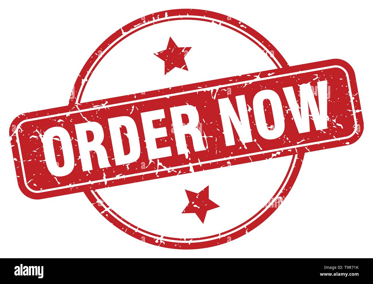 order now vintage round isolated stamp Stock Vector Image & Art - Alamy