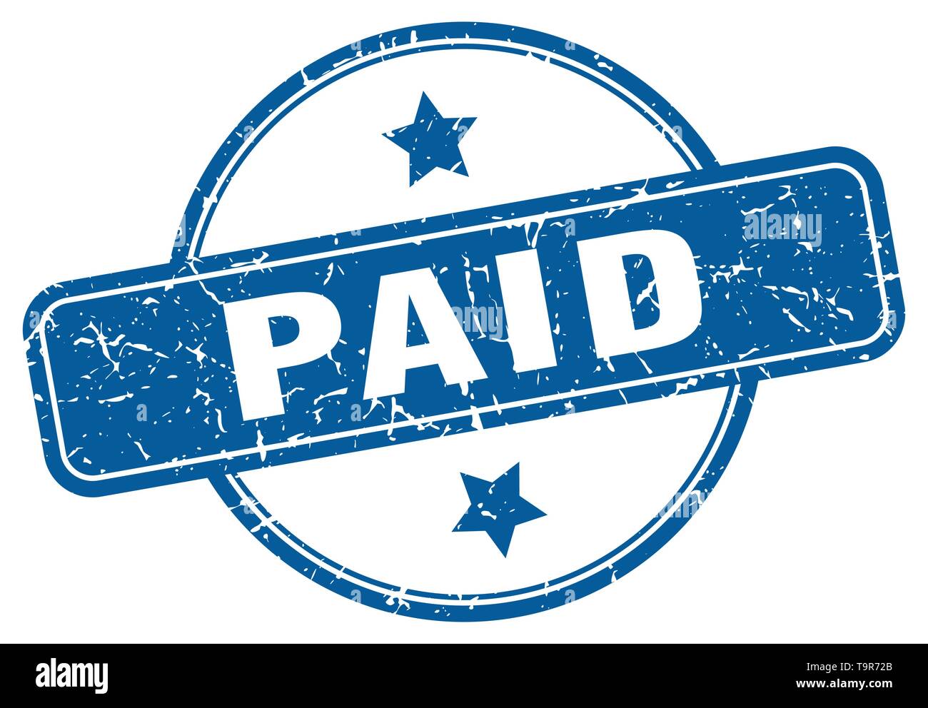 paid round grunge isolated stamp Stock Vector Image & Art - Alamy