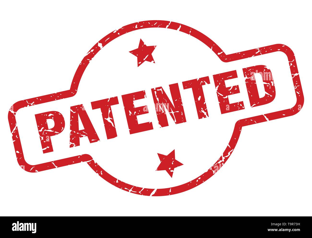 patented stamp isolated on white Stock Vector Image & Art - Alamy