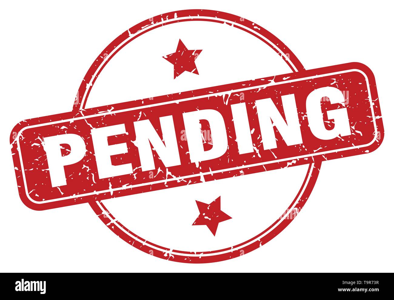 pending vintage round isolated stamp Stock Vector Image & Art - Alamy