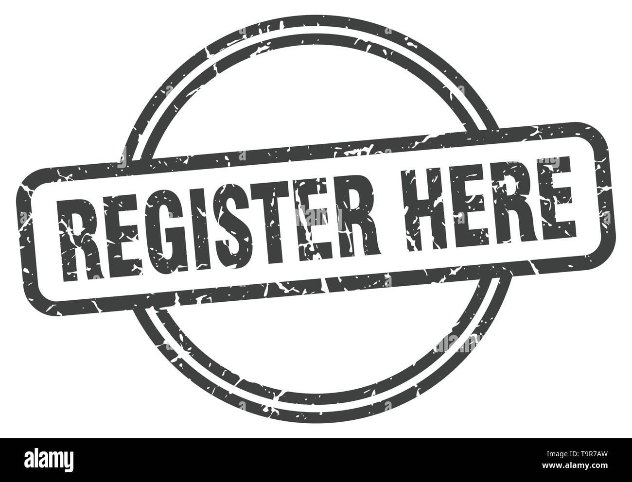 register here vintage stamp. register here sign Stock Vector Image ...