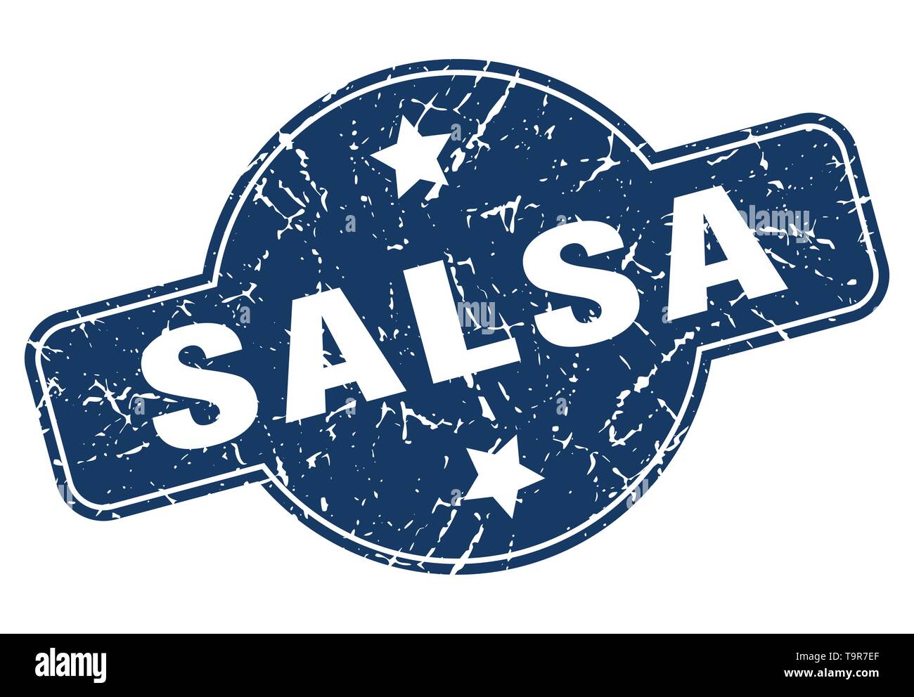 salsa vintage round isolated stamp Stock Vector Image & Art - Alamy