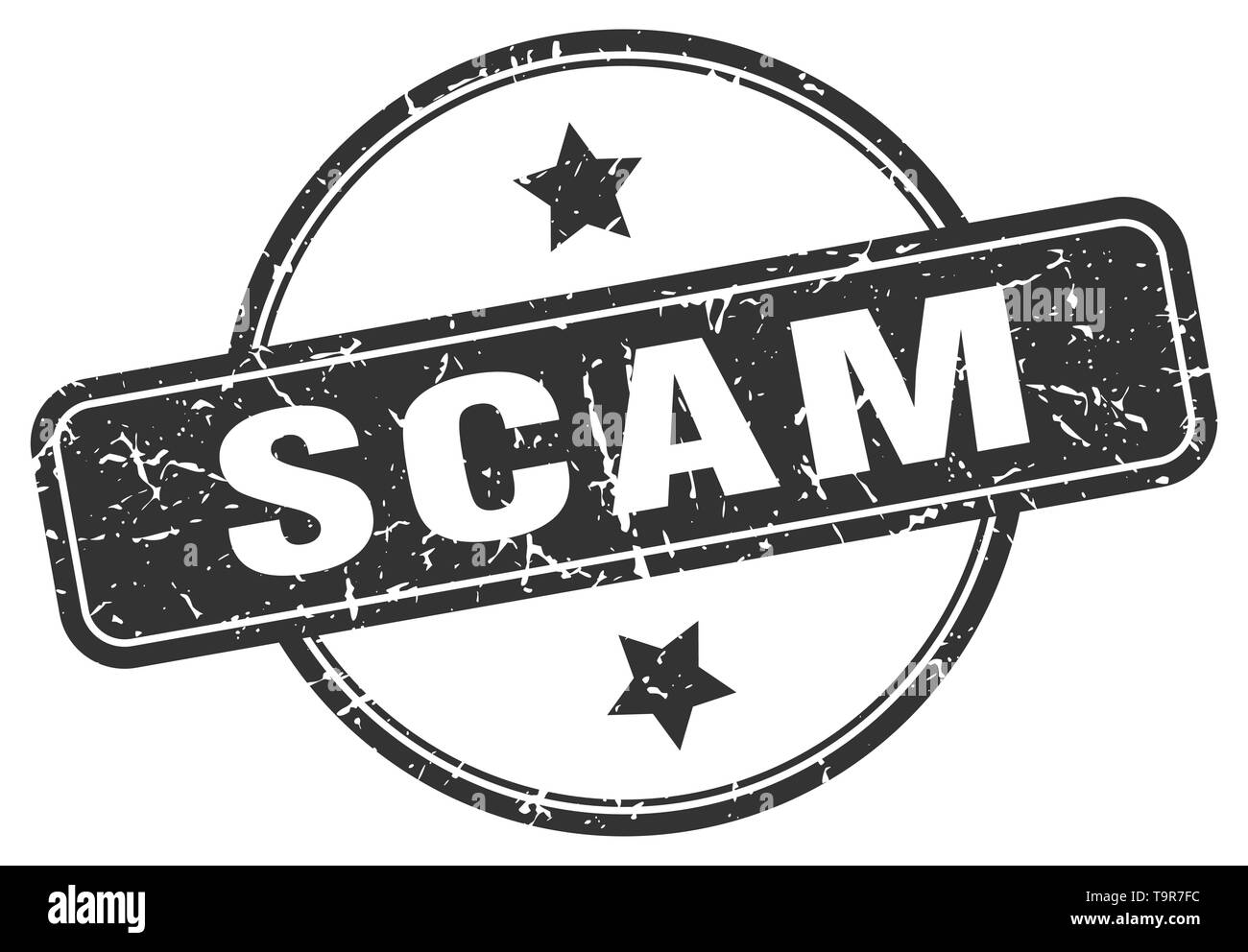 Scam stamp Black and White Stock Photos & Images - Alamy