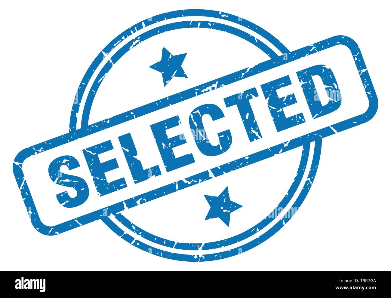 selected round vintage grunge stamp Stock Vector Image & Art - Alamy