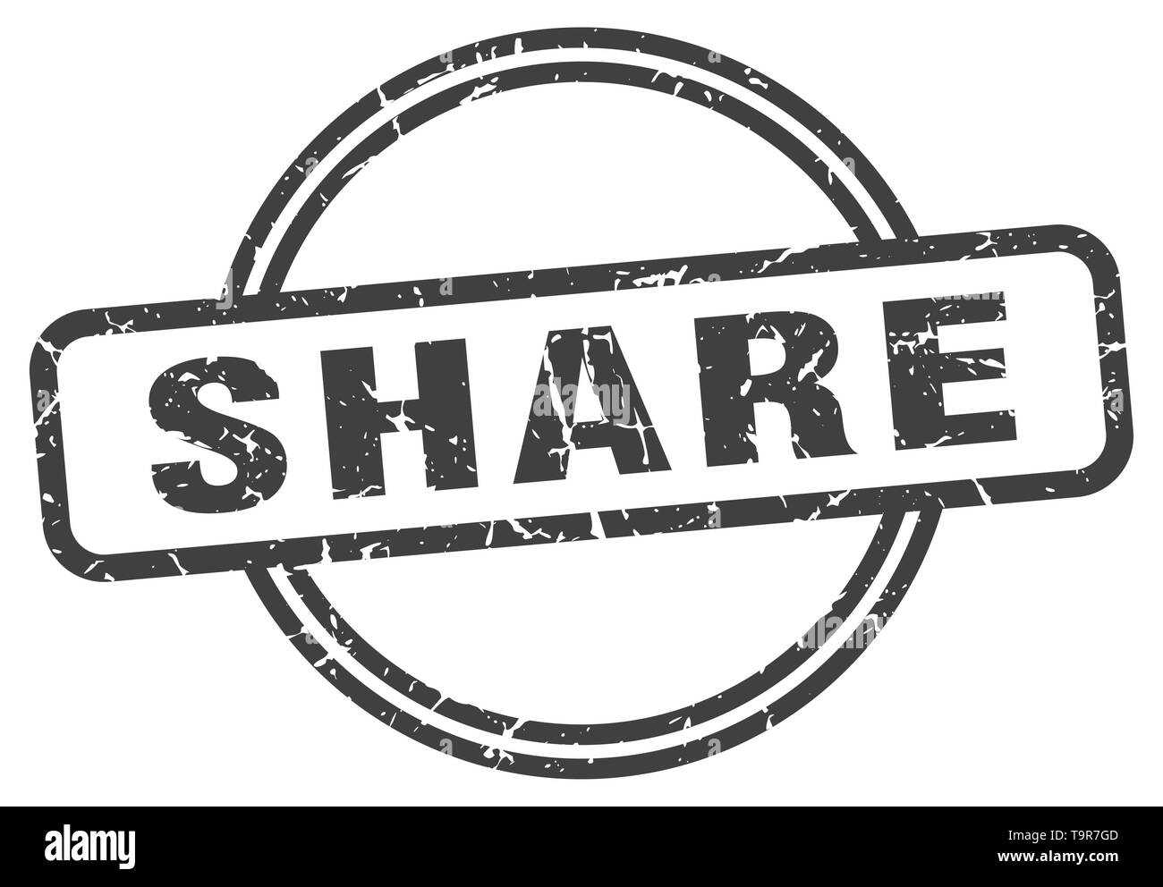 share vintage stamp. share sign Stock Vector Image & Art - Alamy