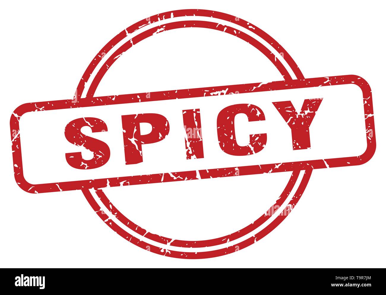 spicy round vintage grunge stamp Stock Vector Image & Art - Alamy