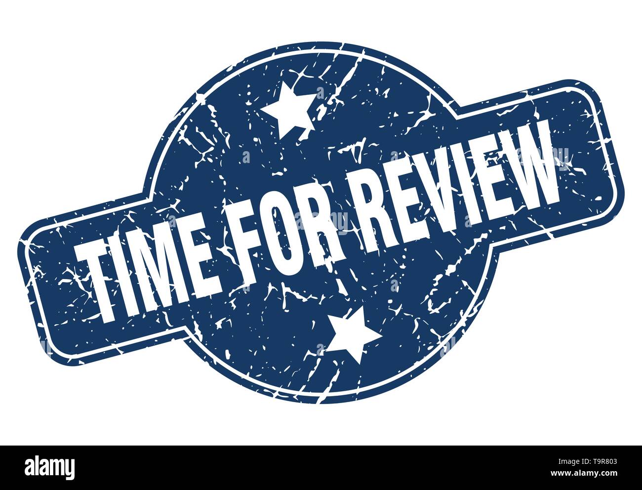 time for review vintage round isolated stamp Stock Vector Image & Art ...