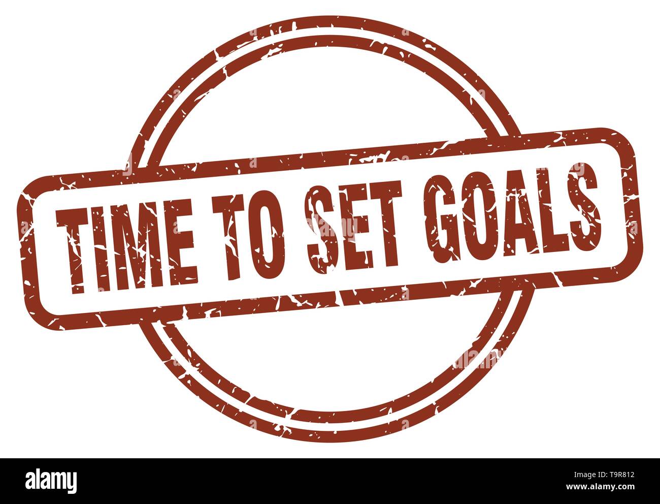 time to set goals stamp isolated on white Stock Vector Image & Art - Alamy