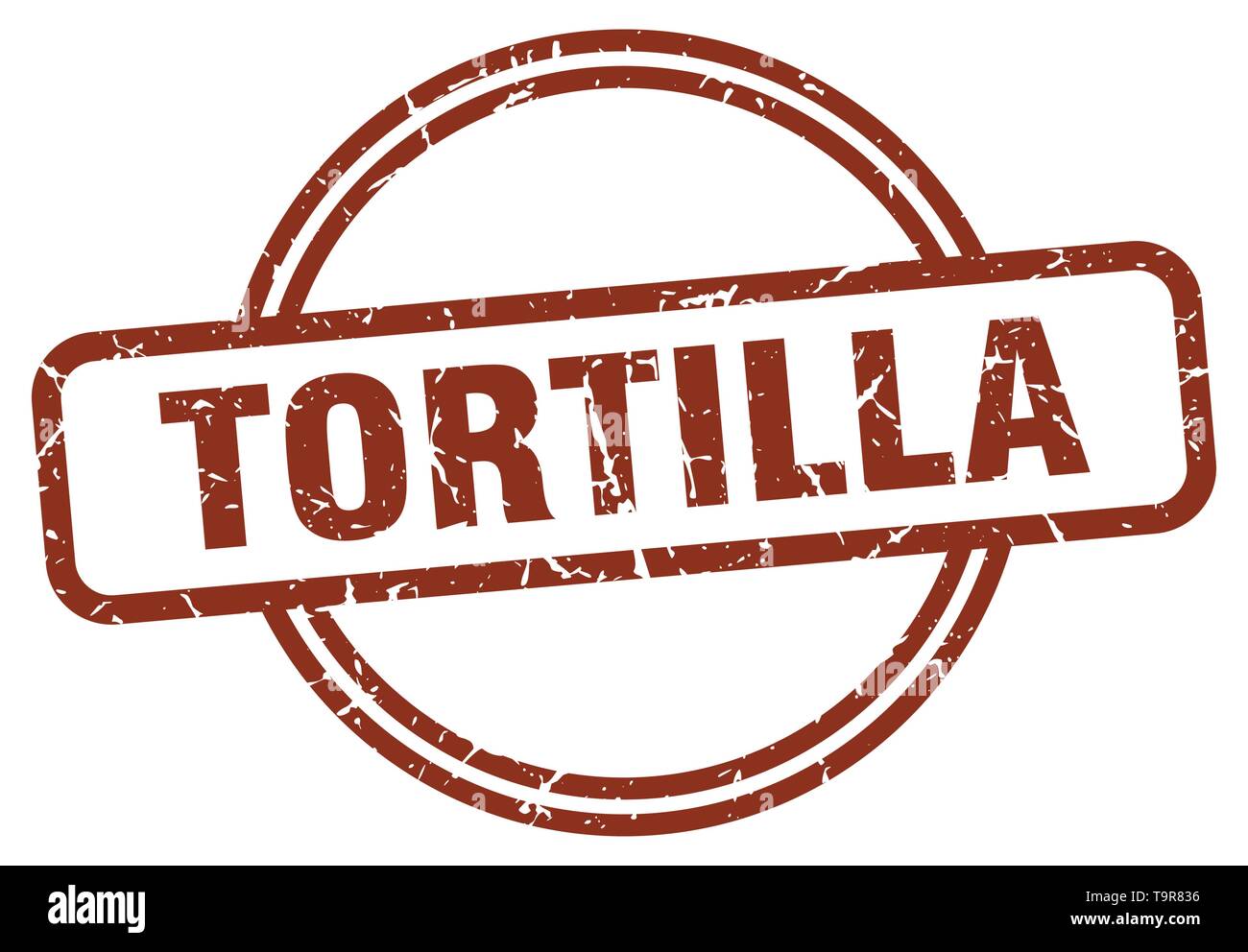 tortilla stamp isolated on white Stock Vector Image & Art - Alamy